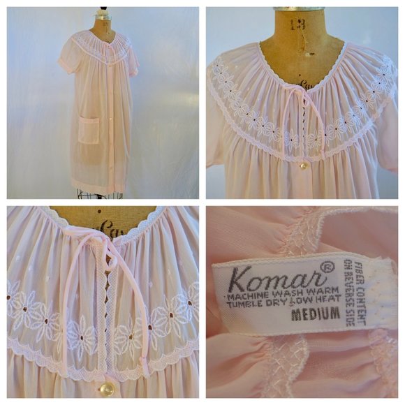 Komar Kids | Intimates & Sleepwear | Vtg Komar Pink Duster Day House ...
